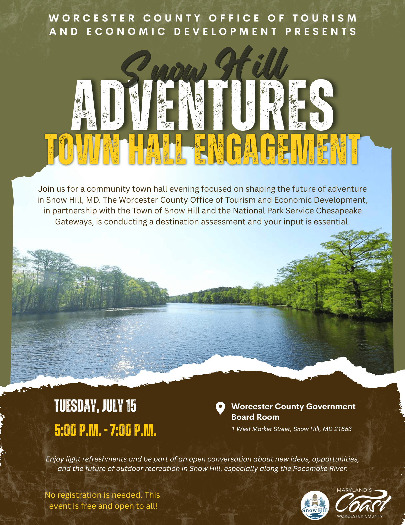 Snow Hill Adventures Town Hall Engagement